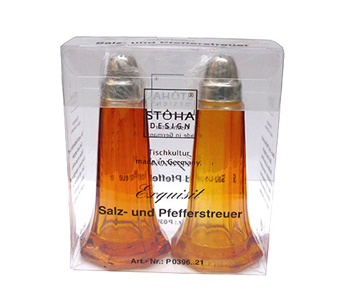 Комплект солница и пиперница Stoha Design Exquisit, orange
